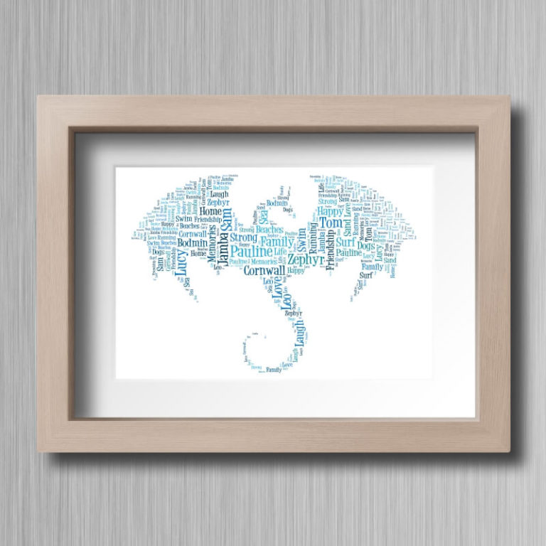 Dragon Design Word Cloud Gift | Personalised Word Cloud